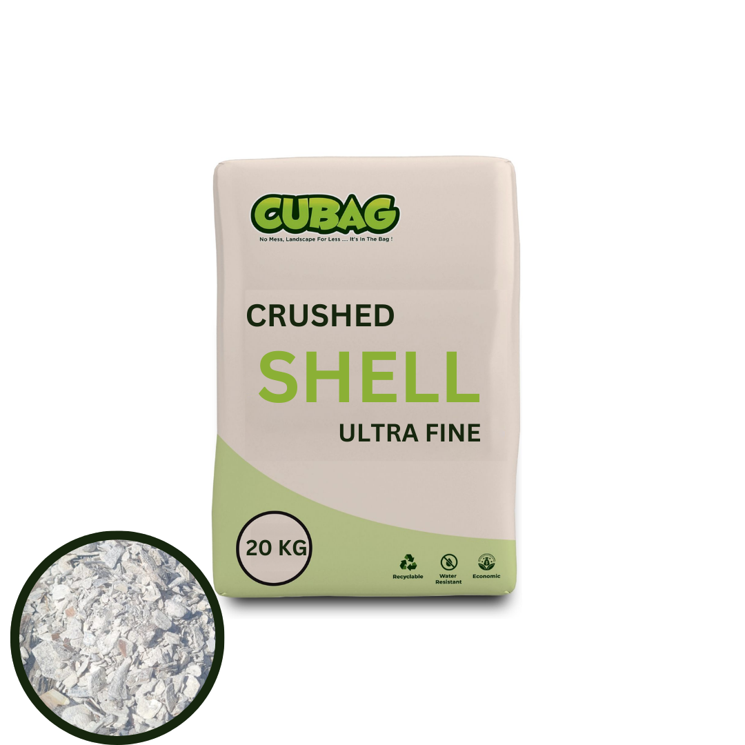 Bundle of 20 Fine Path Grade Crushed Shell (0-7mm)) 20kg Handy Bag — Cubag